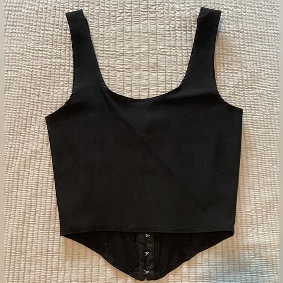 Honeybum | Tops | Honeybum Black Corset Top | Poshmark